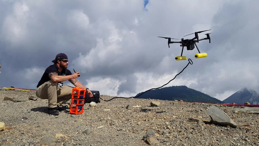 The drones taking on a volcano | World Food Programme