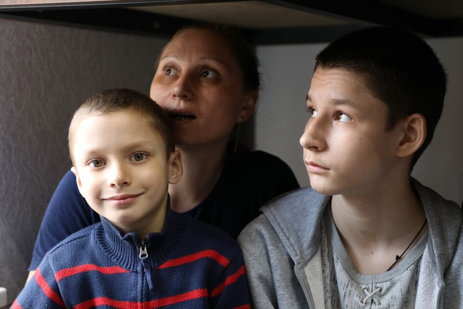 Family displaced by war in Ukraine: ‘We left everything and just ran ...