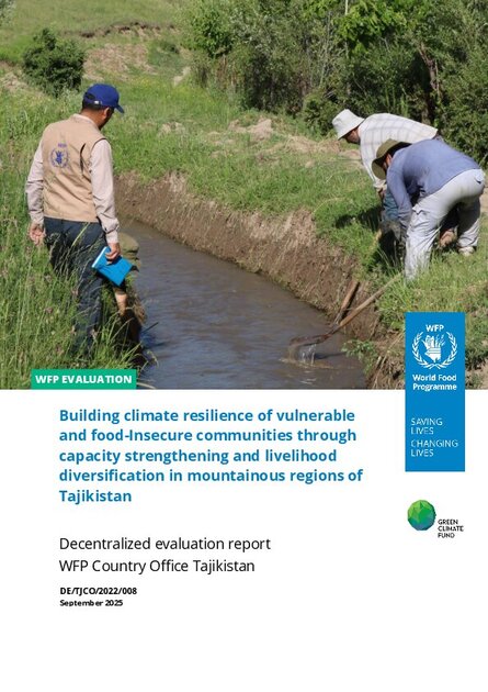 Tajikistan, Green Climate Fund project: Final evaluation | World Food ...