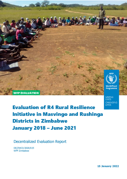 Zimbabwe, R4 Rural Resilience Initiative in Masvingo and Rushinga ...