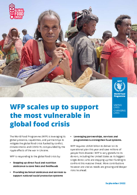 WFP scales up to support the most vulnerable in Global Food Crisis ...