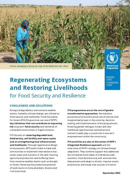 Regenerating Ecosystems and Restoring Livelihoods for Food Security and ...
