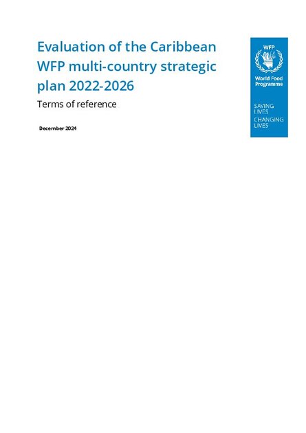 Caribbean WFP Multi-Country Strategic Plan 2022-2026 Evaluation | World ...