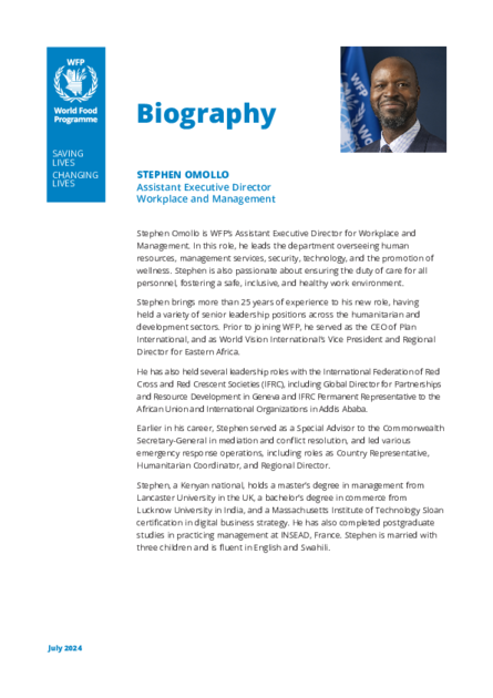 Biography - Assistant Executive Director for Workplace and Management ...